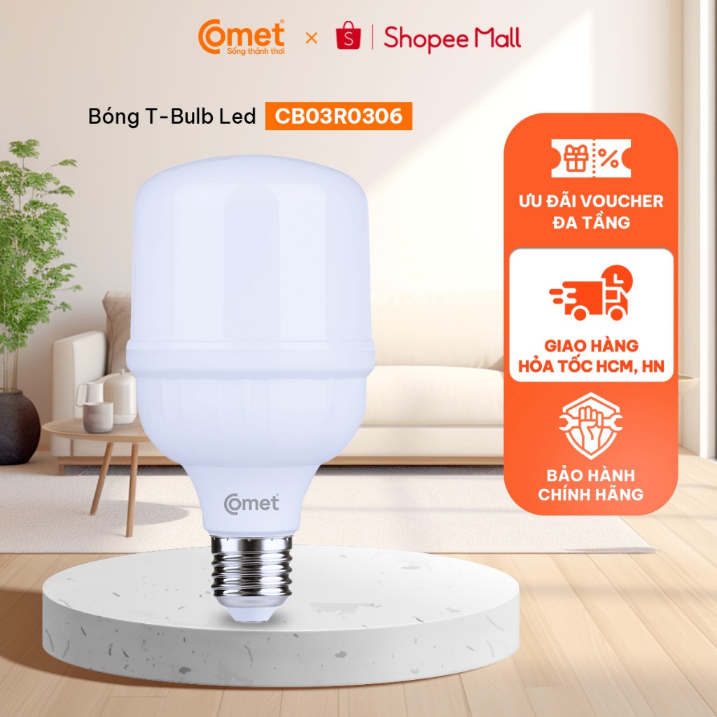 Bóng Led Bulb Comet ReBel CB03R030, Công Suất Lớn 30W, Tiết Kiệm Điện ...