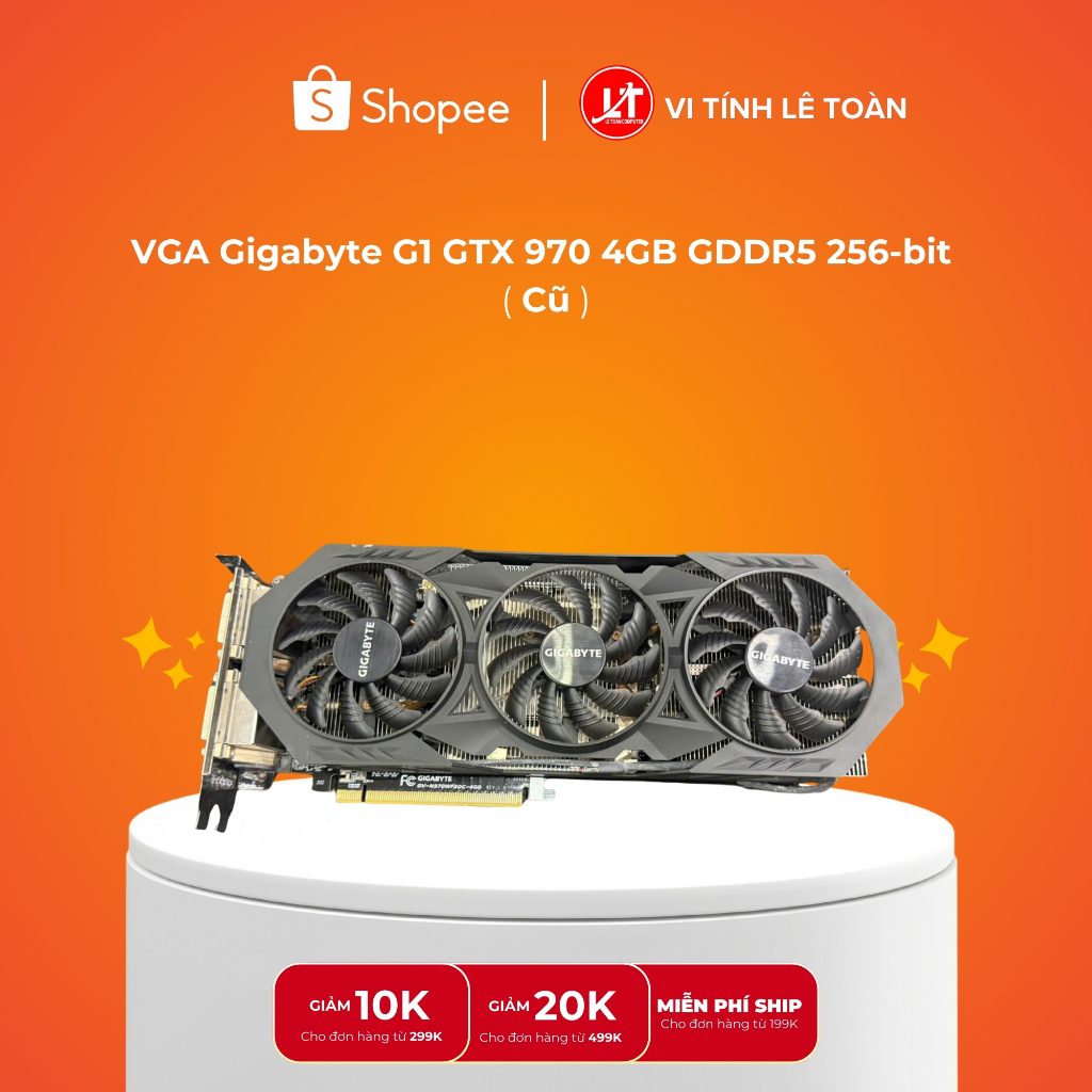 Vga Gigabyte GTX 970 4GB G1 Gaming 3 fan (Cũ) | Shopee Việt Nam