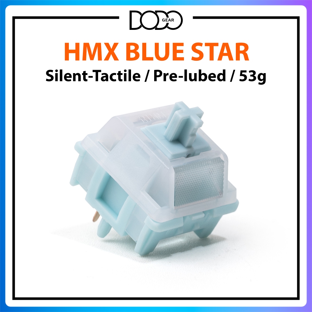 Switch HMX Blue Star 5 PIN Silent Tactile 53g công tắc bàn phím Switch ...