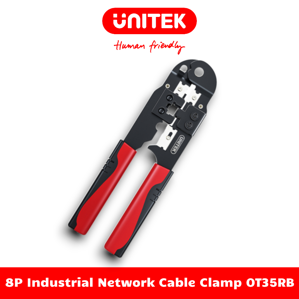 Kìm Bấm Dây Mạng Và Đầu Mạng, Tuốt Cáp Mạng UNITEK OT35RB | Shopee Việt Nam