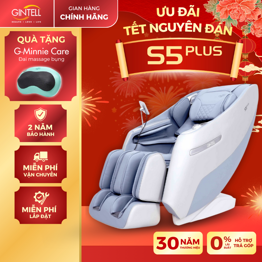[HÀNG MỚI VỀ- ƯU ĐÃI ĐẶC BIỆT] Ghế Massage GINTELL S5 PLUS | 24 Tháng ...