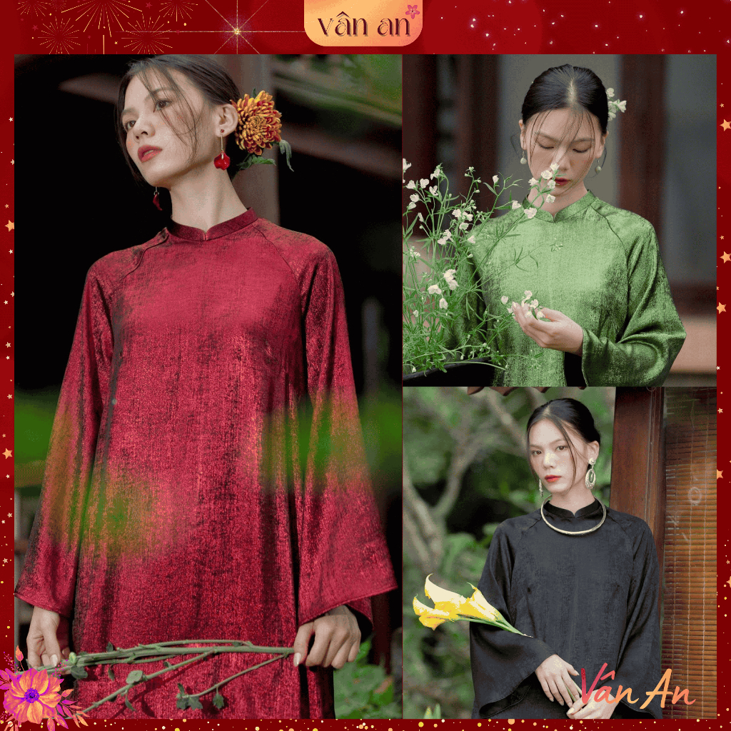 [VÂN AN - TẾT 2026] Áo Dài HUYỀN VY - Dáng Suông, Tay Dài - Áo và Quần ...