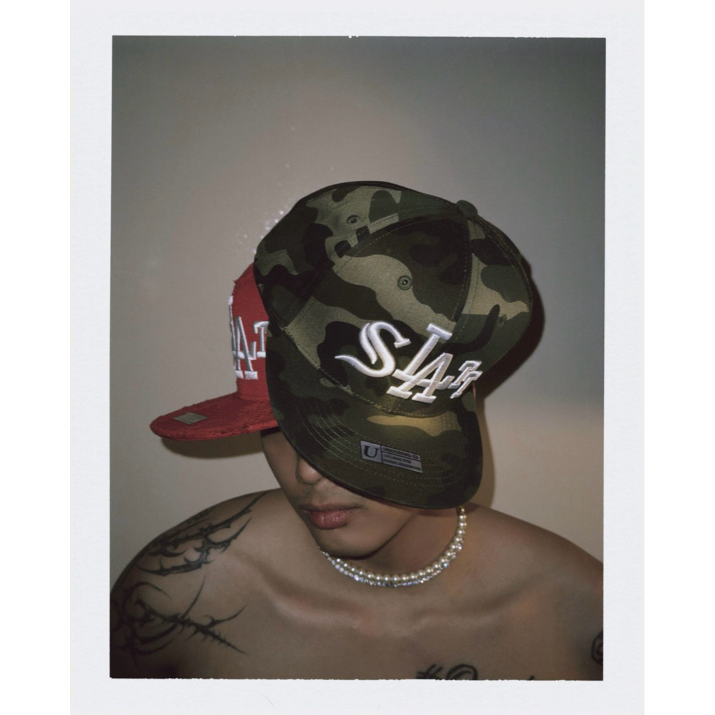 Kytschs - Mũ/nón Distressed Embroidered Slatt màu Camo/đỏ | Shopee Việt Nam