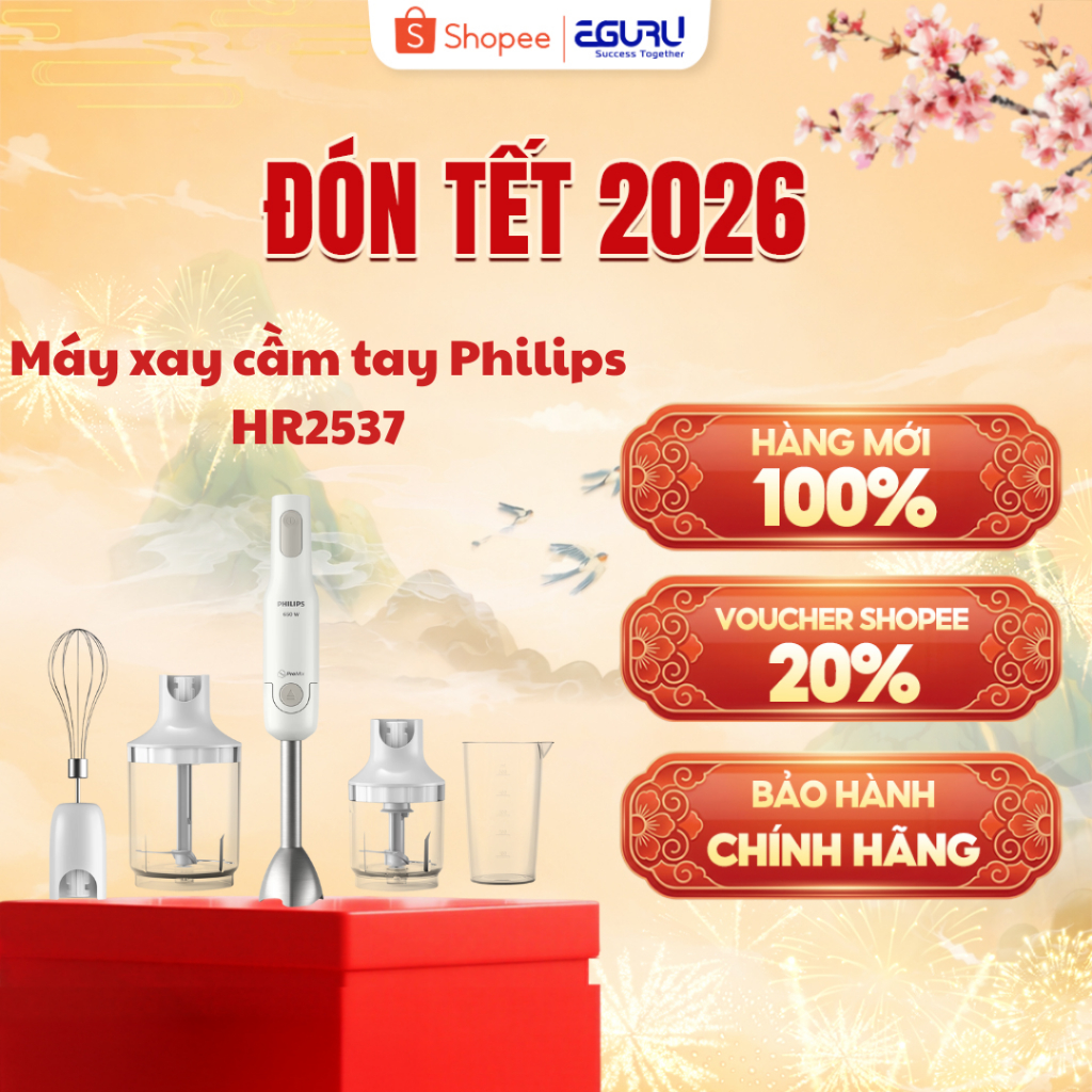 Máy Xay Cầm Tay Promix PHILIPS HR2537 /00 650W Full Phụ Kiện - Hàng ...