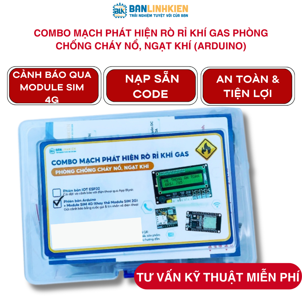 [TẶNG KÈM CODE-TÀI LIỆU] Combo Mạch Phát Hiện Rò Rỉ Khí GAS Phòng Chống ...