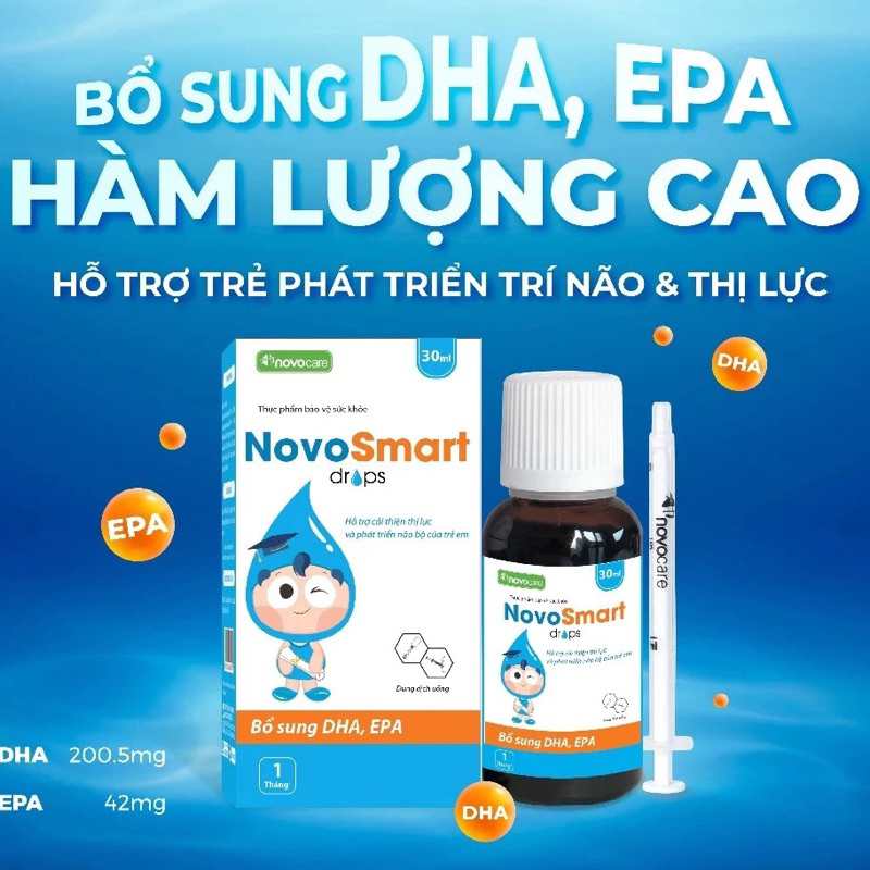 Novocare NovoSmart drops (HD 2027, 30ml) - Bổ Sung DHA, EPA Giúp Bé ...