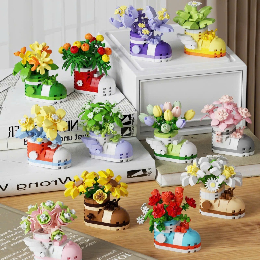 [FULL BOX 12 MẪU] Bộ đồ chơi lắp ráp mảnh trơn mô hình 12 mẫu phiên bản ...