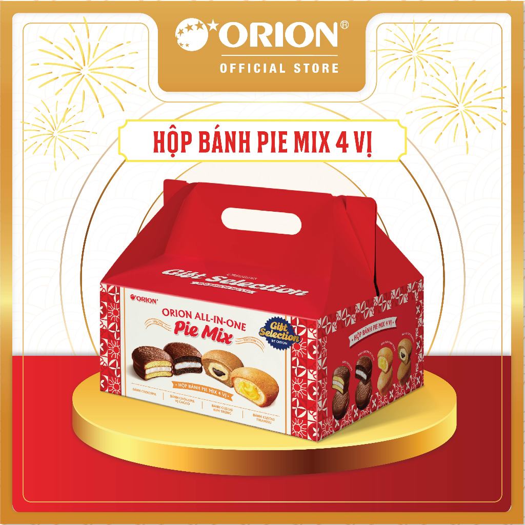 [ĐỘC QUYỀN] Hộp bánh Pie Orion mix 4 vị (697,5g) | Shopee Việt Nam