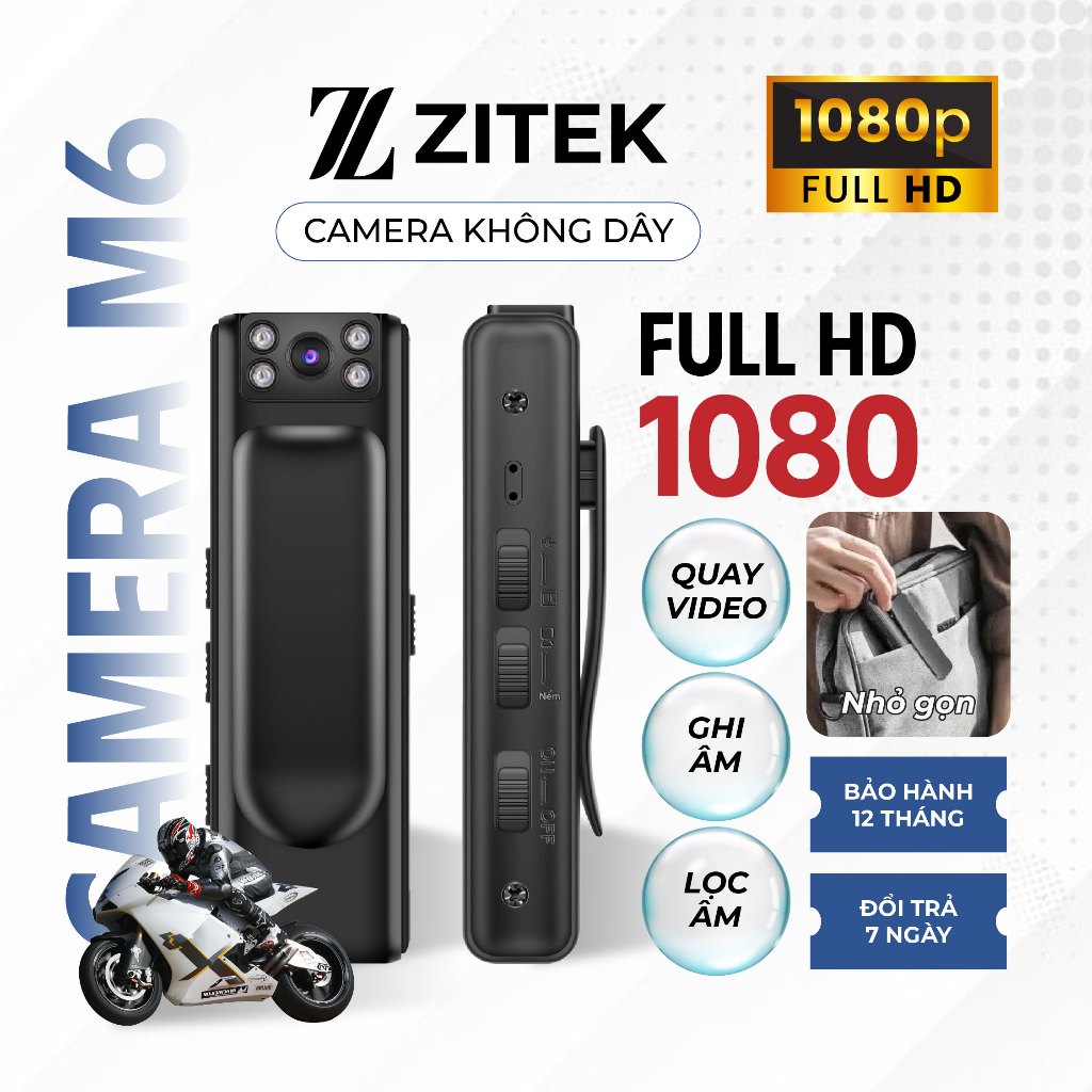Camera Mini M6 - 1080 Full HD, Cam Không Dây, Ghi Âm, Hồng Ngoại (ban ...