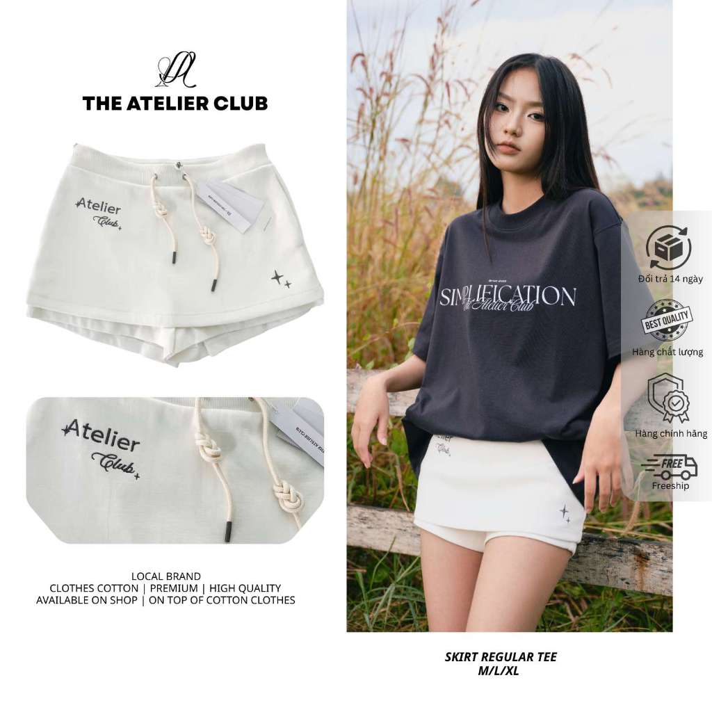 [Giao Nhanh Kịp Tết] Chân váy nữ Local Brand chính hãng PA.Atelier Club ...