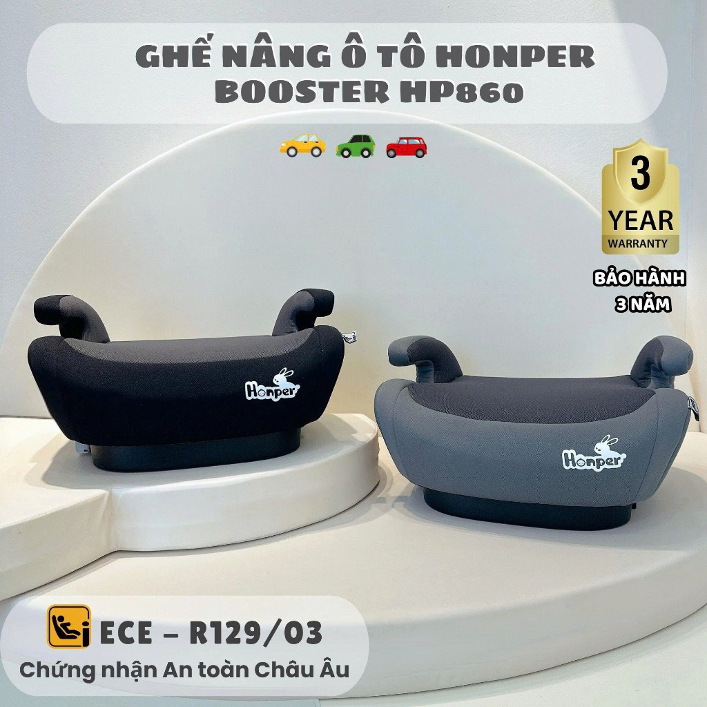 Ghế Nâng Ô Tô Cho Bé Honper Booster HP860 ISOFIX | Đạt Chuẩn Châu Âu ...