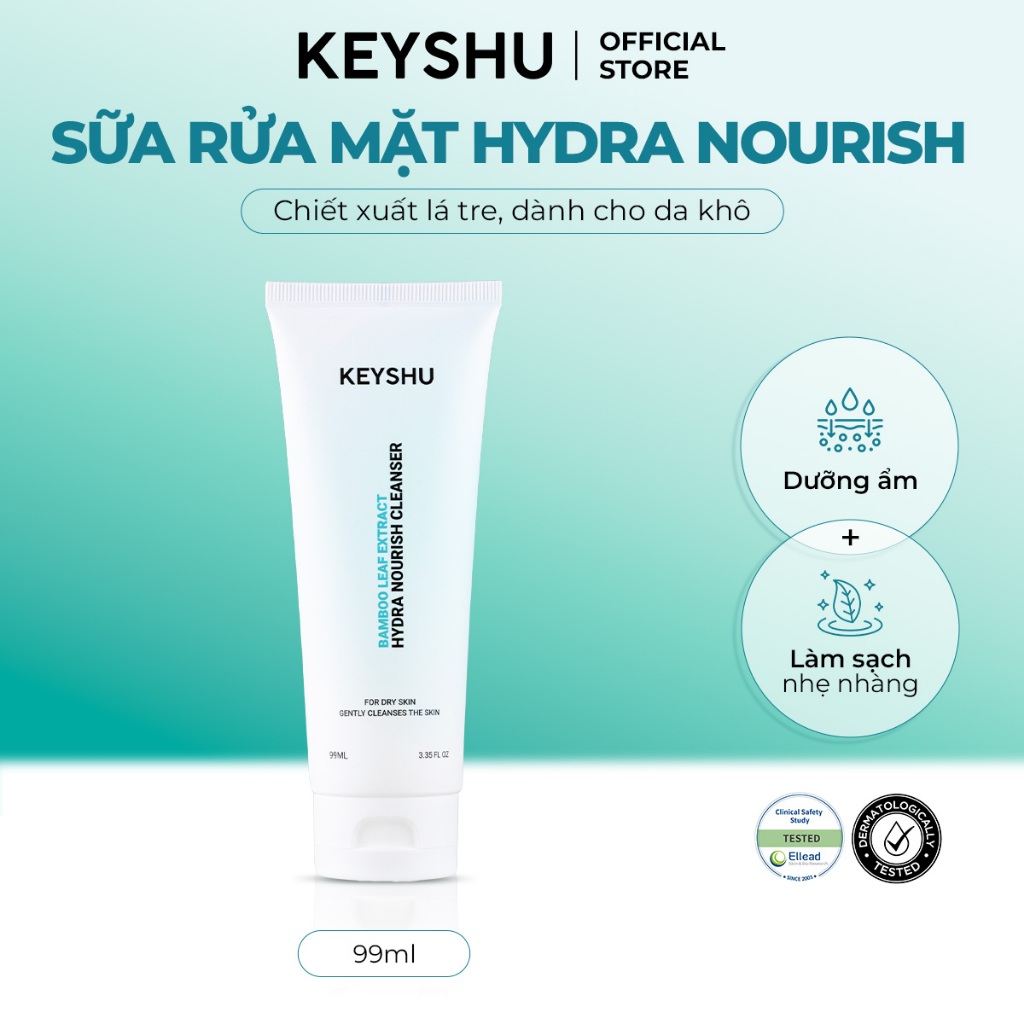 [KOL x KEYSHU] Combo 2 Sữa Rửa Mặt Hydra Nourish Cleanser KEYSHU Chiết ...