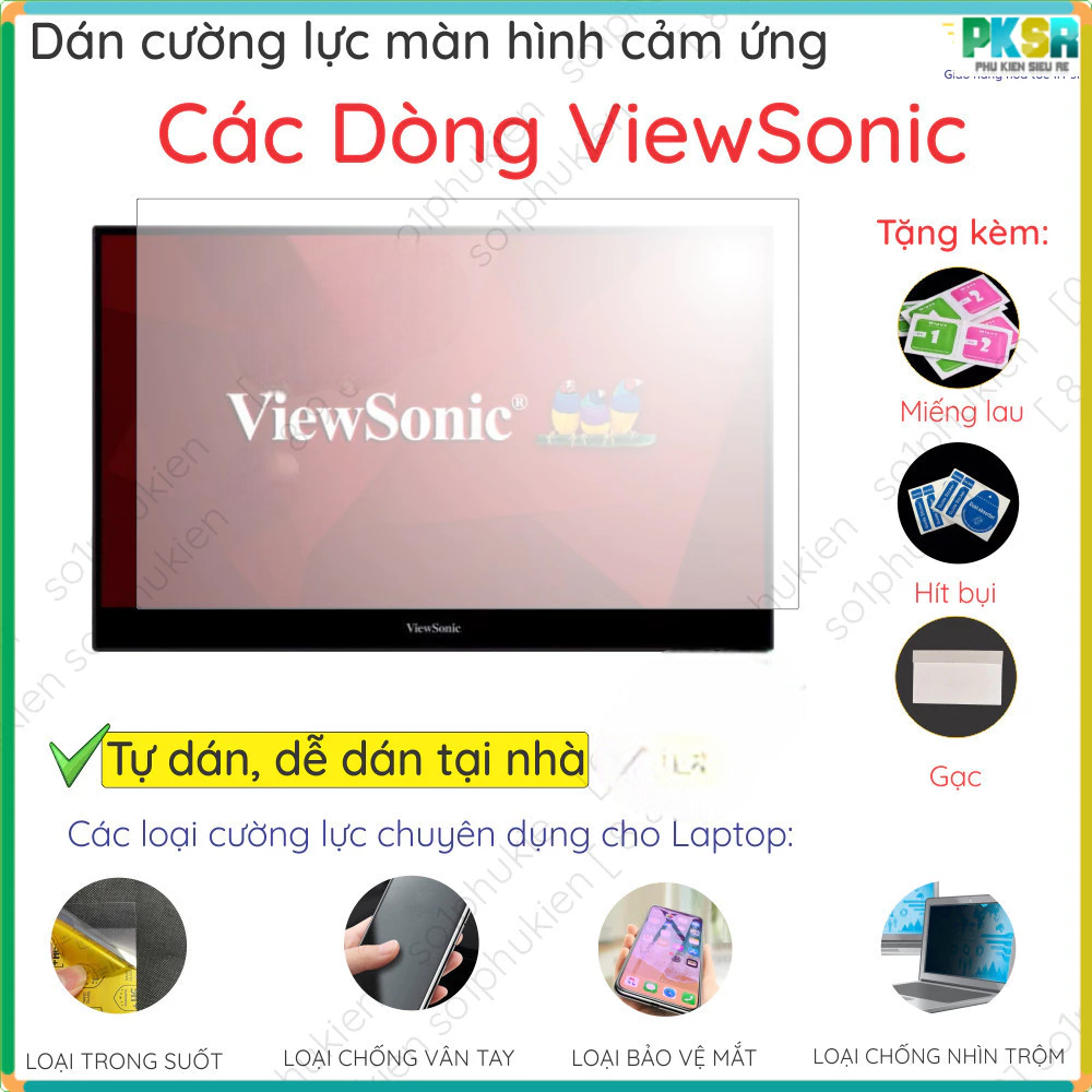 Dán cường lực dành cho màn hình di động View Sonic Td1655 VG1655 VA1665 ...
