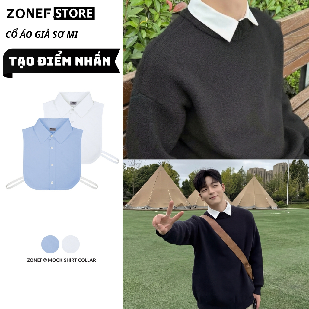 Cổ Áo Rời Sơ Mi ZONEF STORE , Cổ Áo Sơ Mi Đức Phối Với Áo Len Và Áo ...