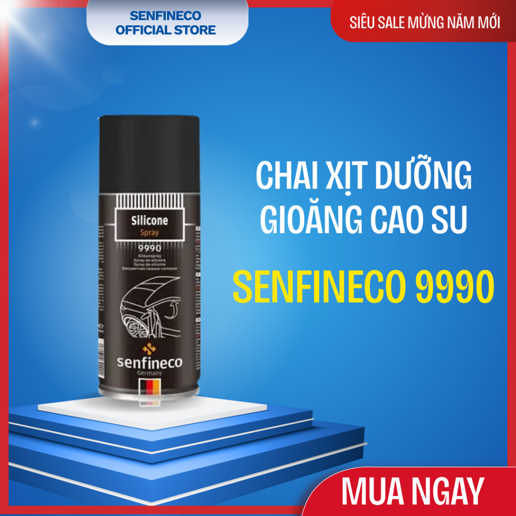 Chai xịt bảo dưỡng gioăng cao su cửa ô tô Senfineco 9990 Silicon Spray ...