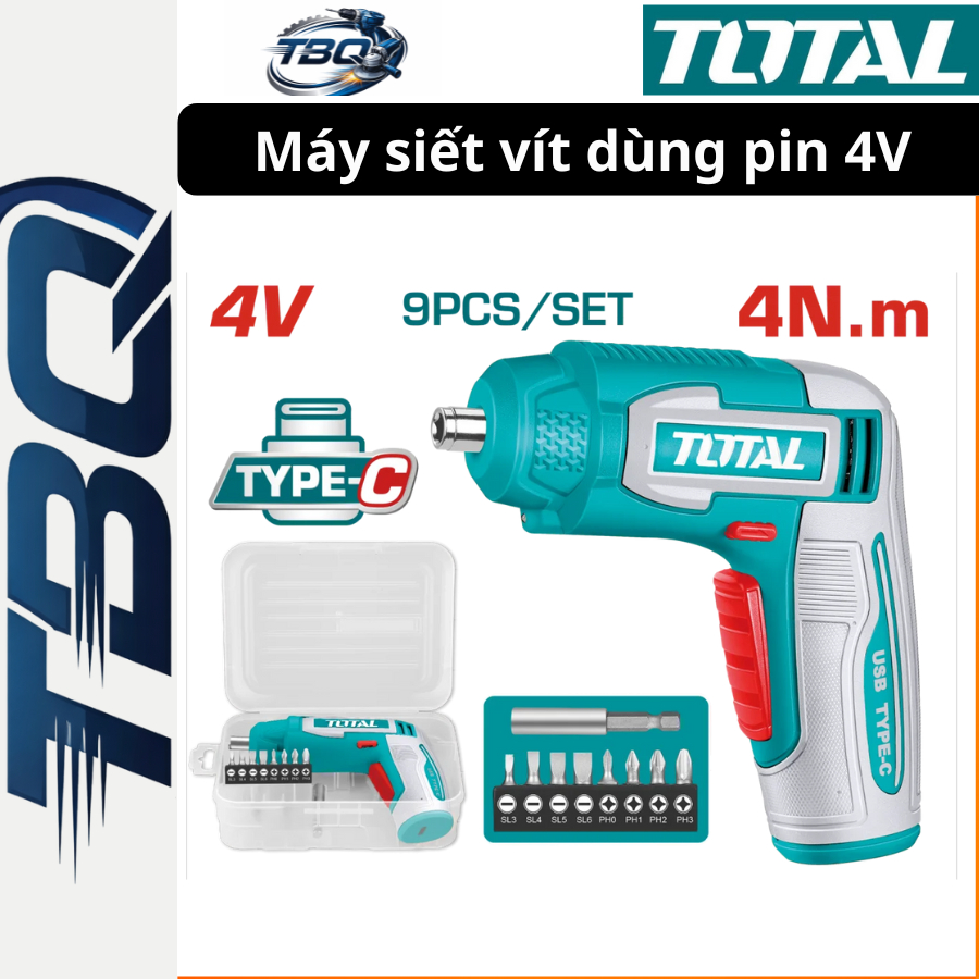 Máy Bắn Vít Pin 4V TOTAL TSDLI0458, Chuyên Sửa Chữa Vặt, Lắp Ráp Đồ ...