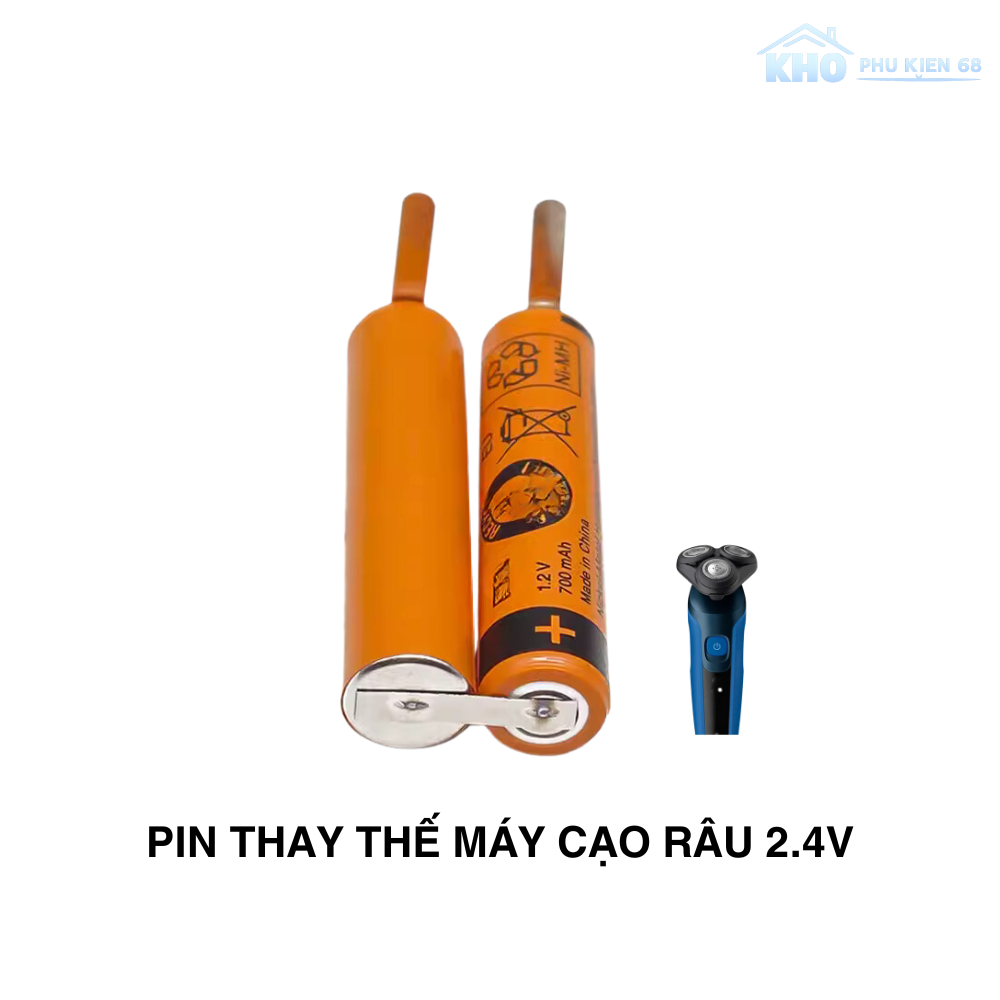 Pin Máy Cạo Râu 2.4V Ni-MH – Pin Sạc Thay Thế Hàn Sẵn 2 Pin | Shopee ...