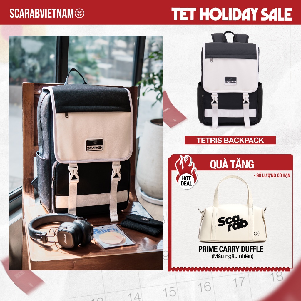 Balo Scarab Tetris Backpack Unisex - Ba lô Đi Học, Đi Làm Vừa Laptop 15 ...