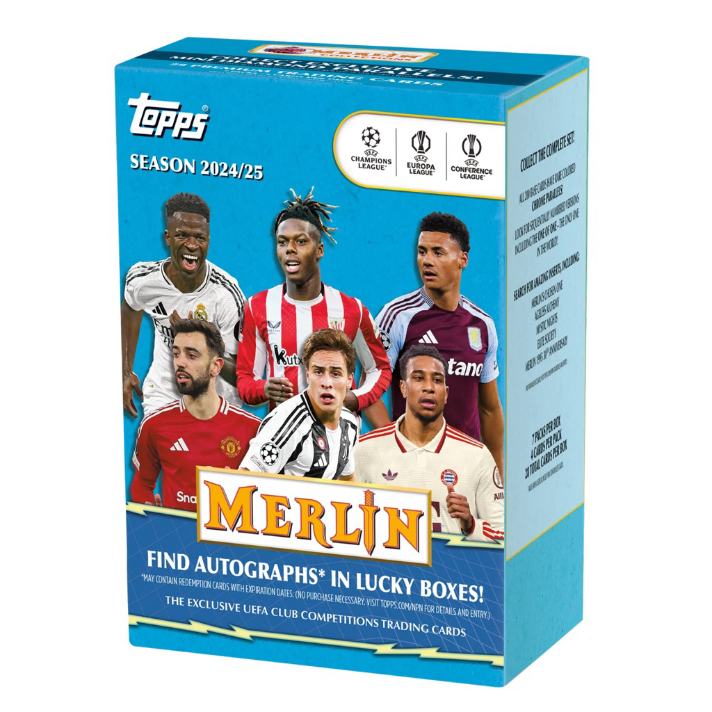 [ Blaster Box ] Topps Merlin UCC 2024/25 24/25 Blaster Box Hộp Thẻ Cầu ...