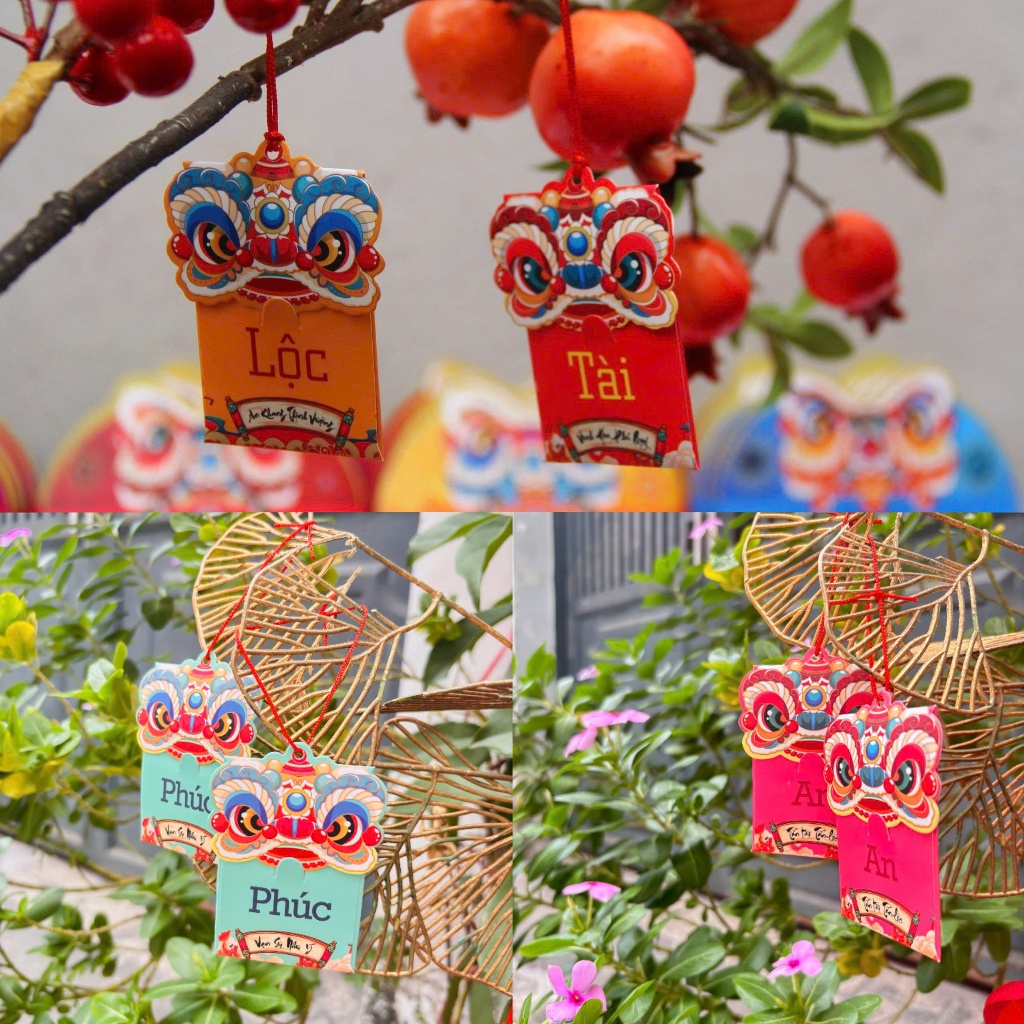 COMBO 50 LÌ XÌ NHỎ MINI DÀY XINH TẶNG DÂY TREO CÂY MAI ĐÀO QUẤT, CÂY ...