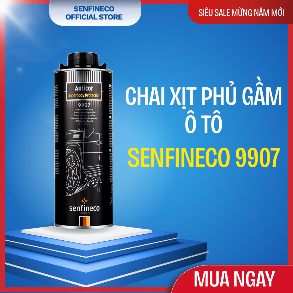 Xịt phủ gầm gốc nhựa cao su Senfineco 9907 Anticor Underbody Protection ...