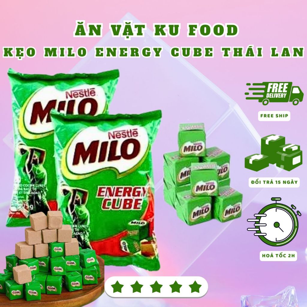 Kẹo Milo Cube Nestle Chính Hãng Thái Lan, Kẹo Viên Nén Milo Cube, Kẹo ...