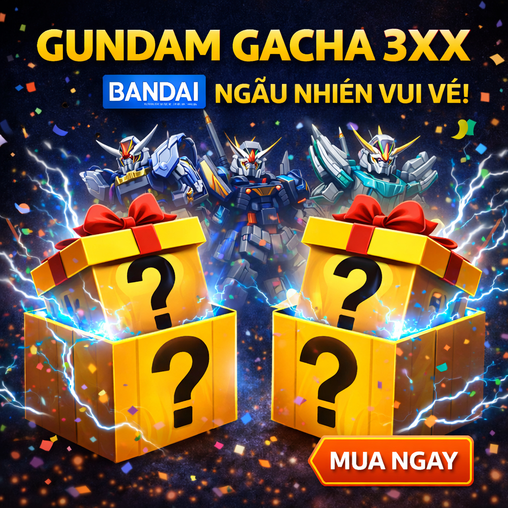 Mô hình Lắp ráp Gacha Bandai 3XX, Ngoại hình xấu, Nát bét, Hên xui Vui ...