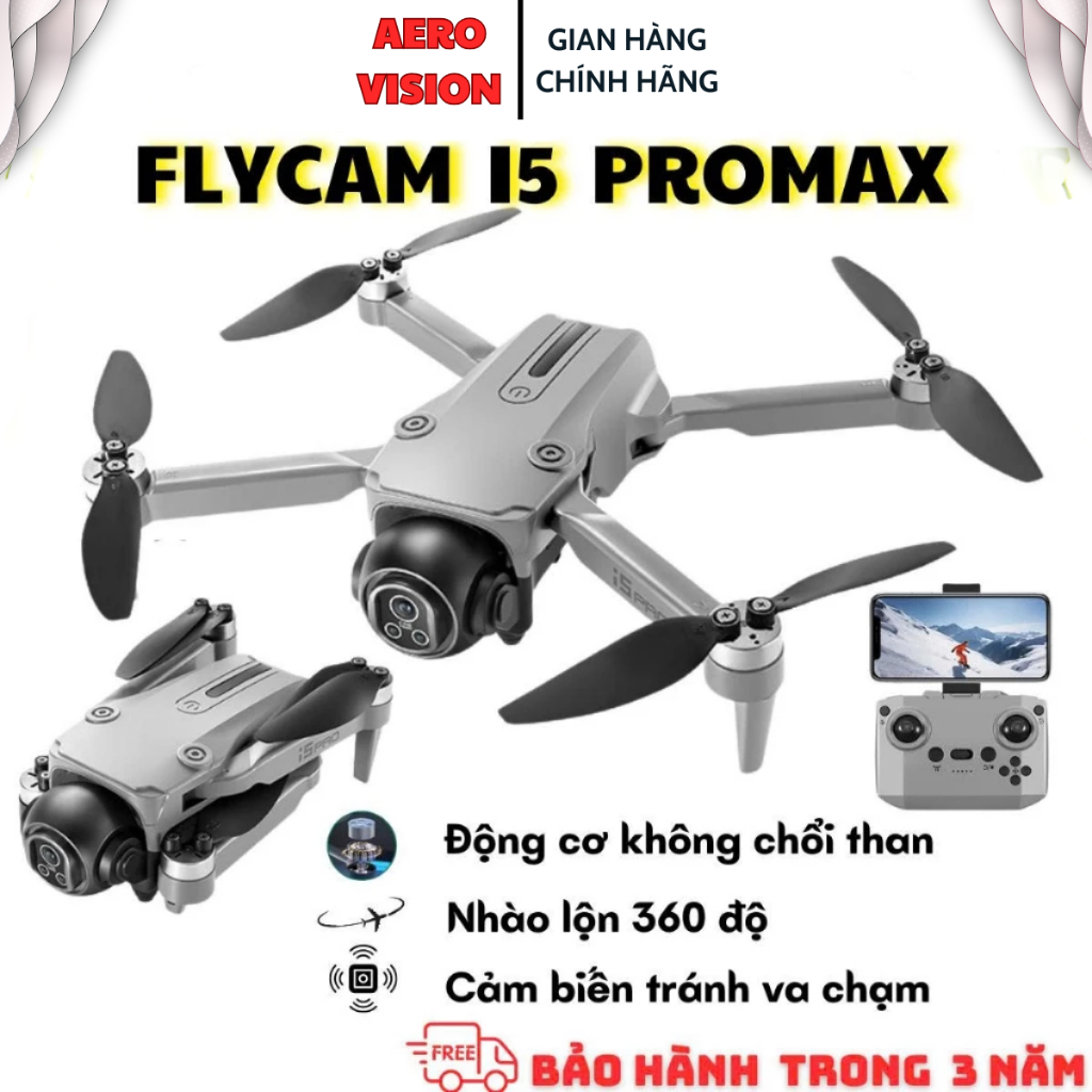 Flycam giá rẻ I5 Promax, Máy bay điều từ xa, Dễ dàng cho người mới tập ...