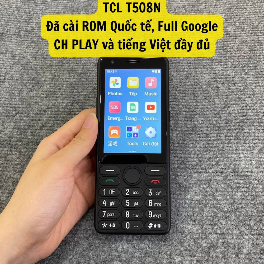 Điện thoại TCL T508N màn cảm ứng (Đã có CH PLAY) - Android 13 Rom quốc ...