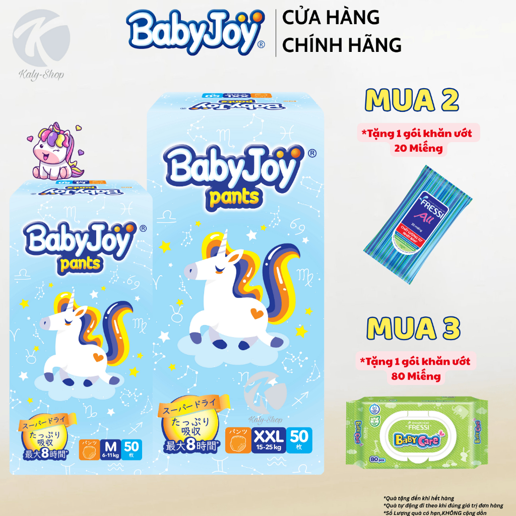 Tã Quần Bobby Baby Joy Siêu Thấm Chính Hãng Size M/L/XL/XXL 50 Miếng ...