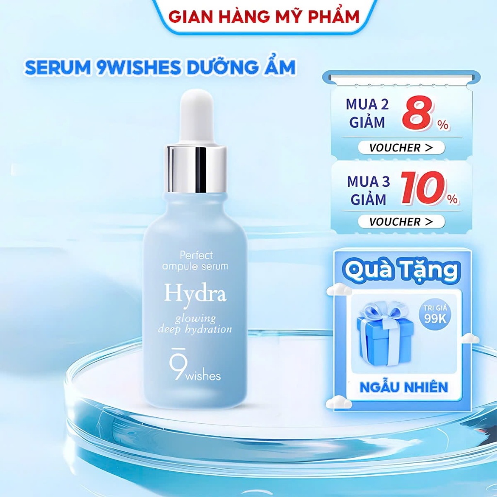 Tinh Chất Dưỡng Ẩm 9 Wishes Hydra Skin Ampule II 30ml | Shopee Việt Nam
