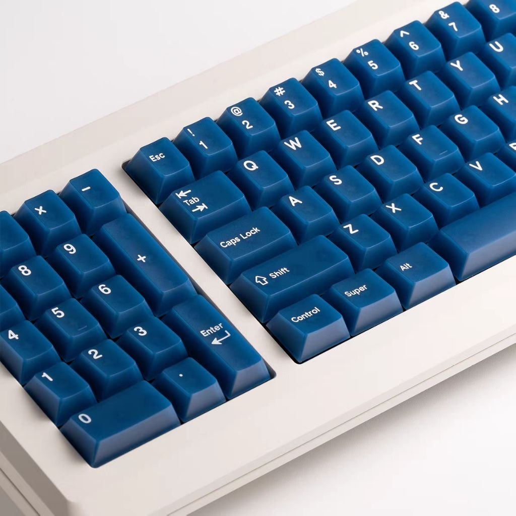 Keycap Deep Blue Fog PC cherry profile Keycap PC xuyên led bàn phím cơ ...