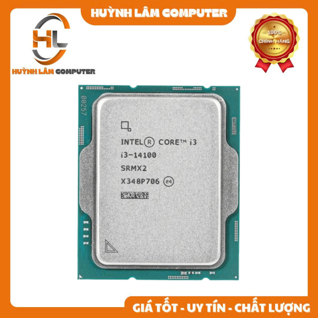 CPU Intel Core i3 14100 (Tray New chưa kèm Fan tản nhiệt) Viễn Sơn Phân ...