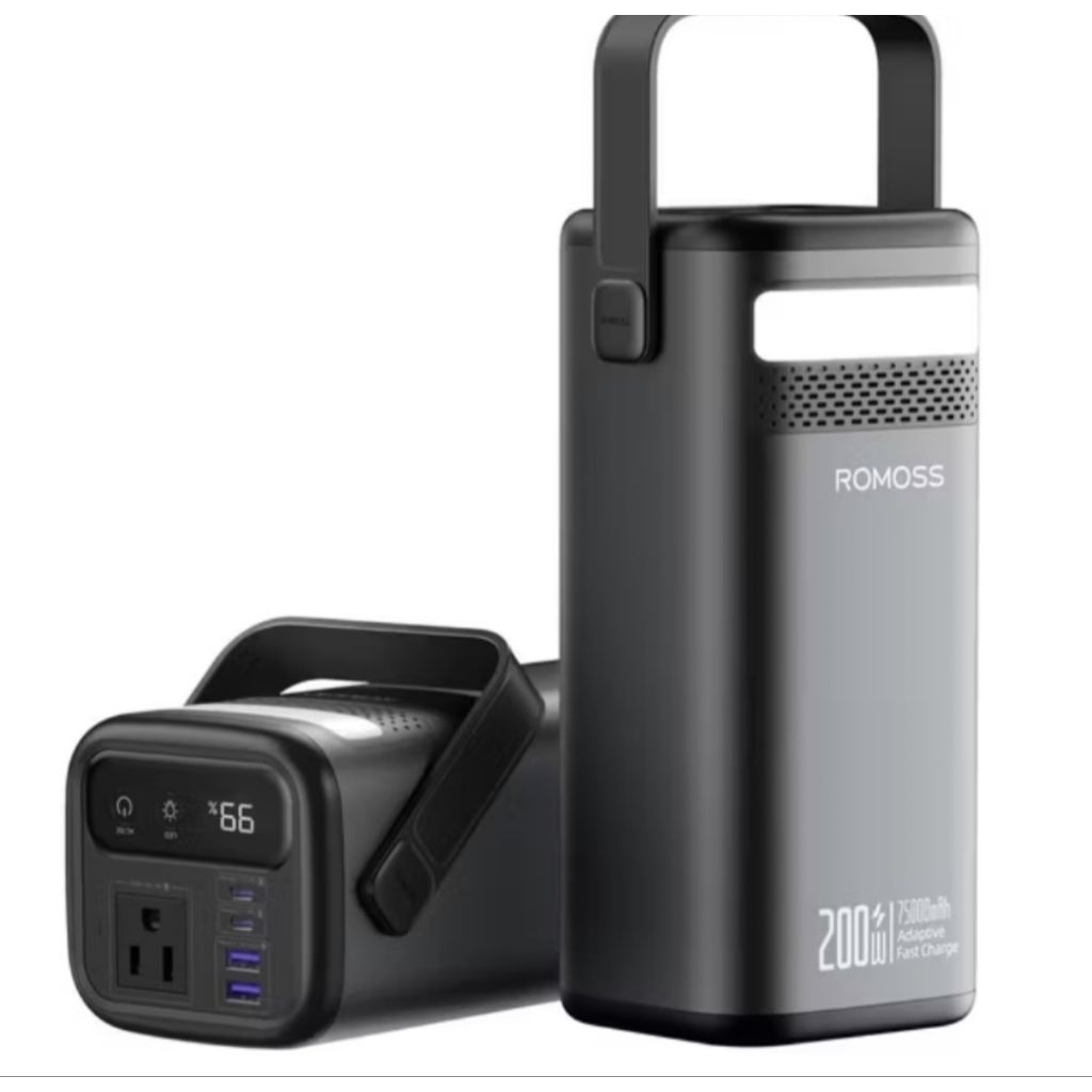 Pin dự phòng 75000mAh ROMOSS PMT75 công suất 200W , có cổng AC 220V ...