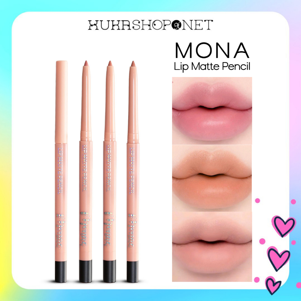 Chì Môi Mona Chì Viền Môi MONA Lip Matte Pencil Nude Lì Mịn, Màu Tự ...