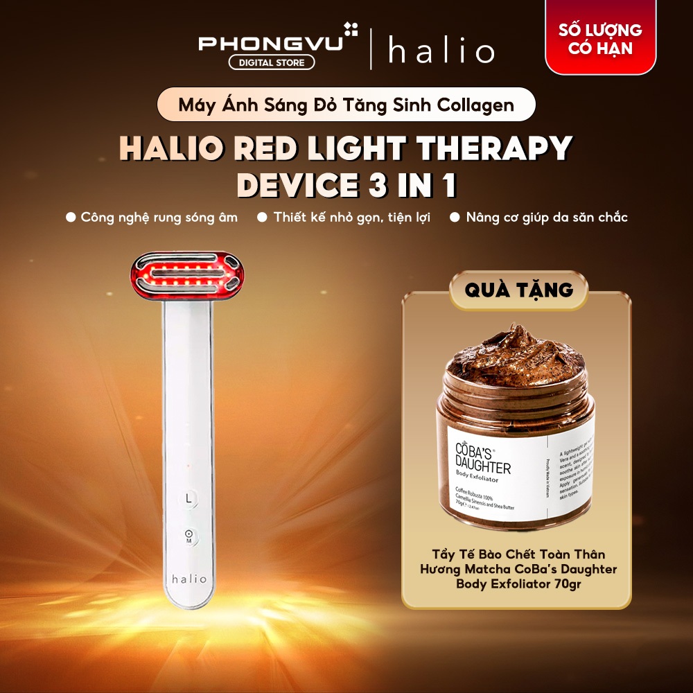 Máy Ánh Sáng Đỏ Tăng Sinh Collagen Halio Red Light Therapy Device 3 In ...