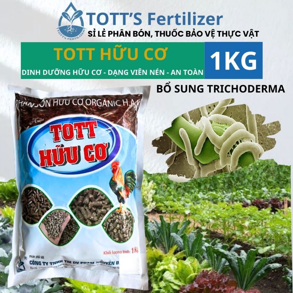 (Combo 2 gói)Phân bón hữu cơ TOTT's fertilizer dùng cho hoa cây cảnh ...