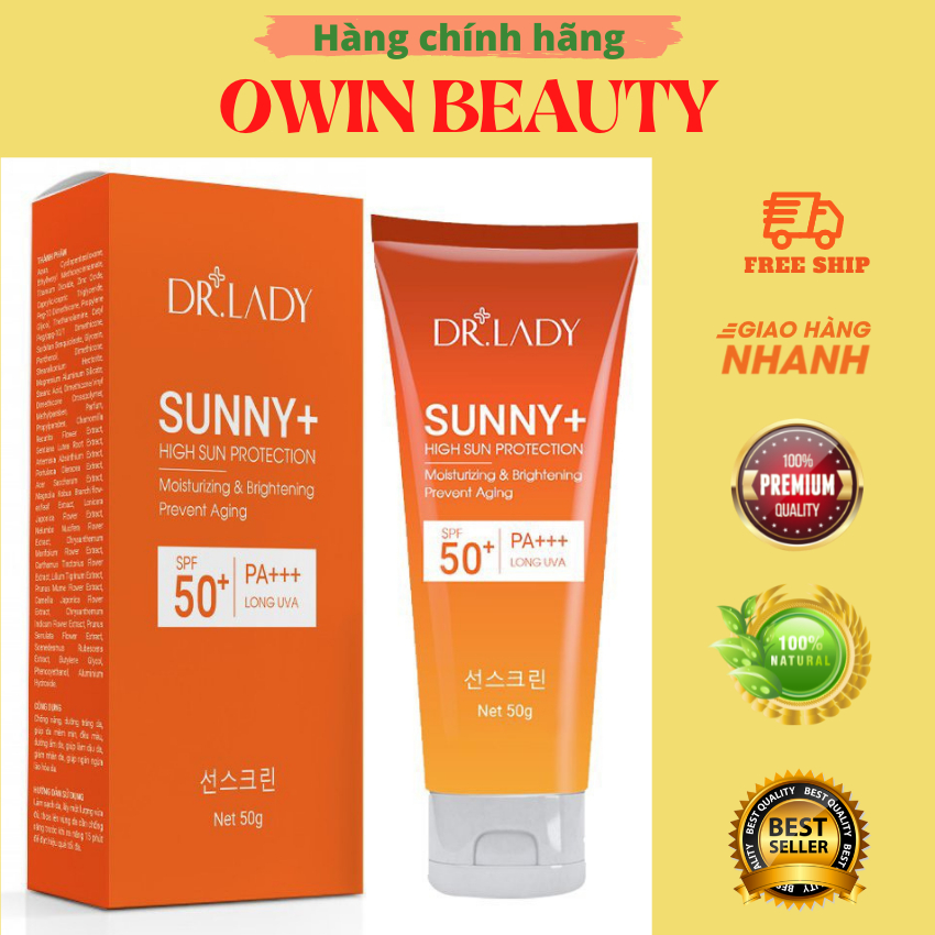 Kem chống nắng LADY SUNNY 50ml DR.LADY làm trắng mịn và bảo vệ da dưới ...