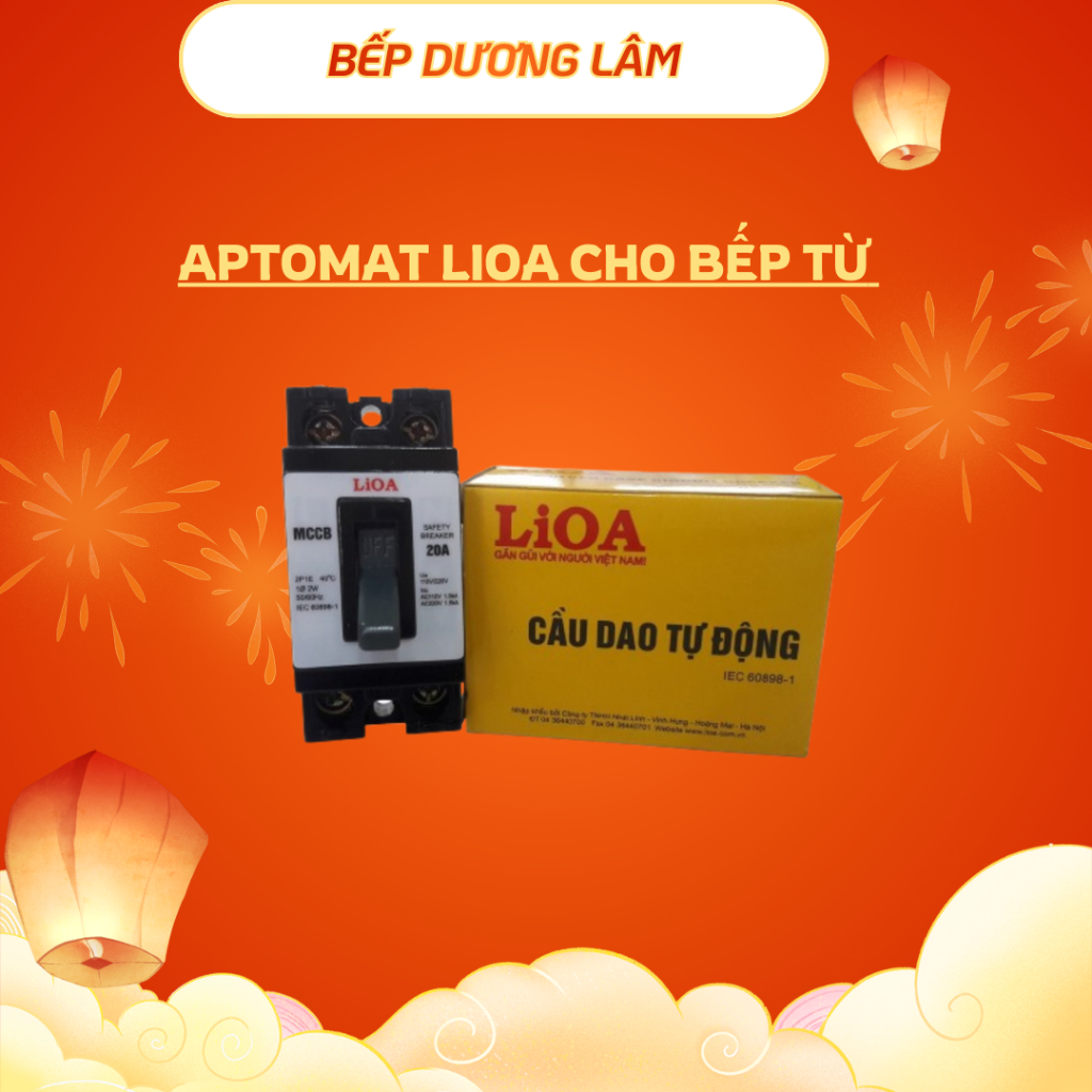 Cầu dao tự động an toàn APTOMAT LiOA chuyên dùng cho bếp từ | Shopee ...