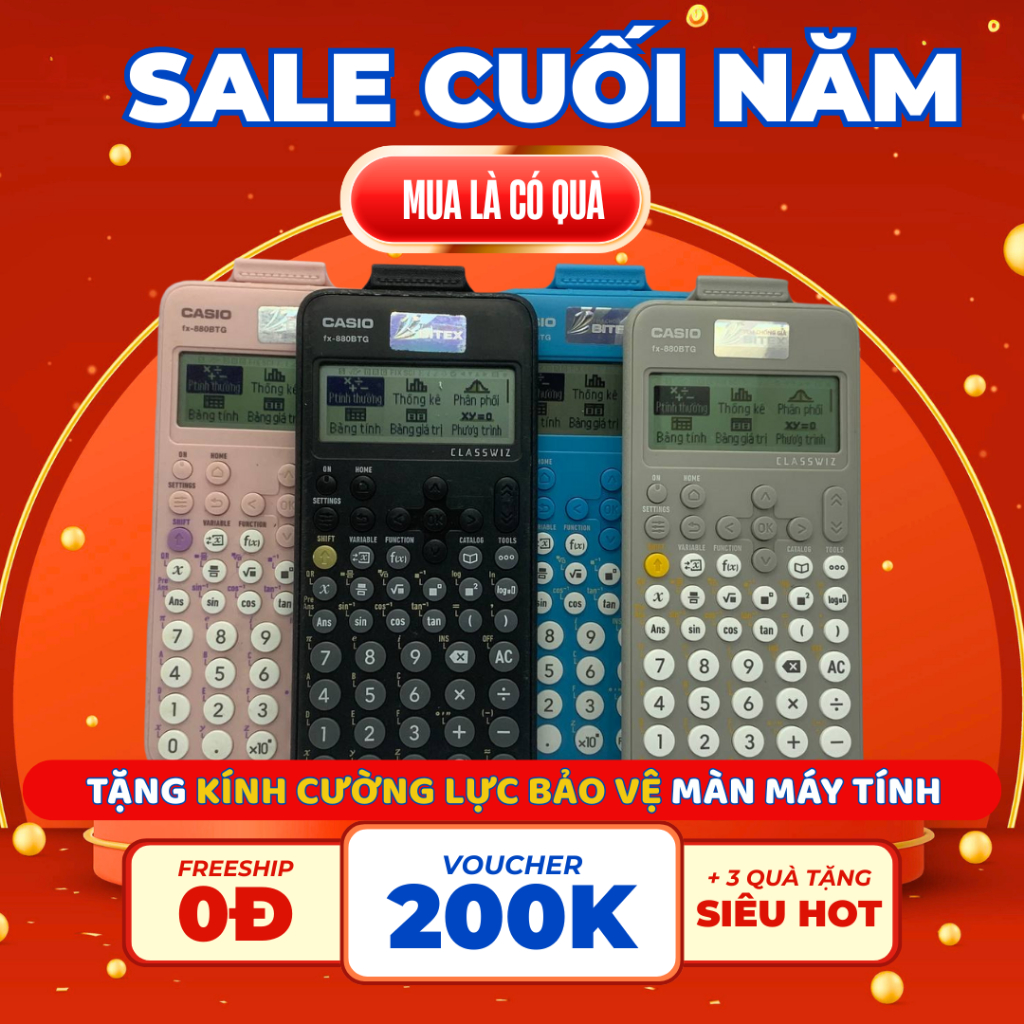 Máy tính CASIO FX-880BTG cũ (độ mới 80-99%) CHÍNH HÃNG | CASIO 880 BTG ...