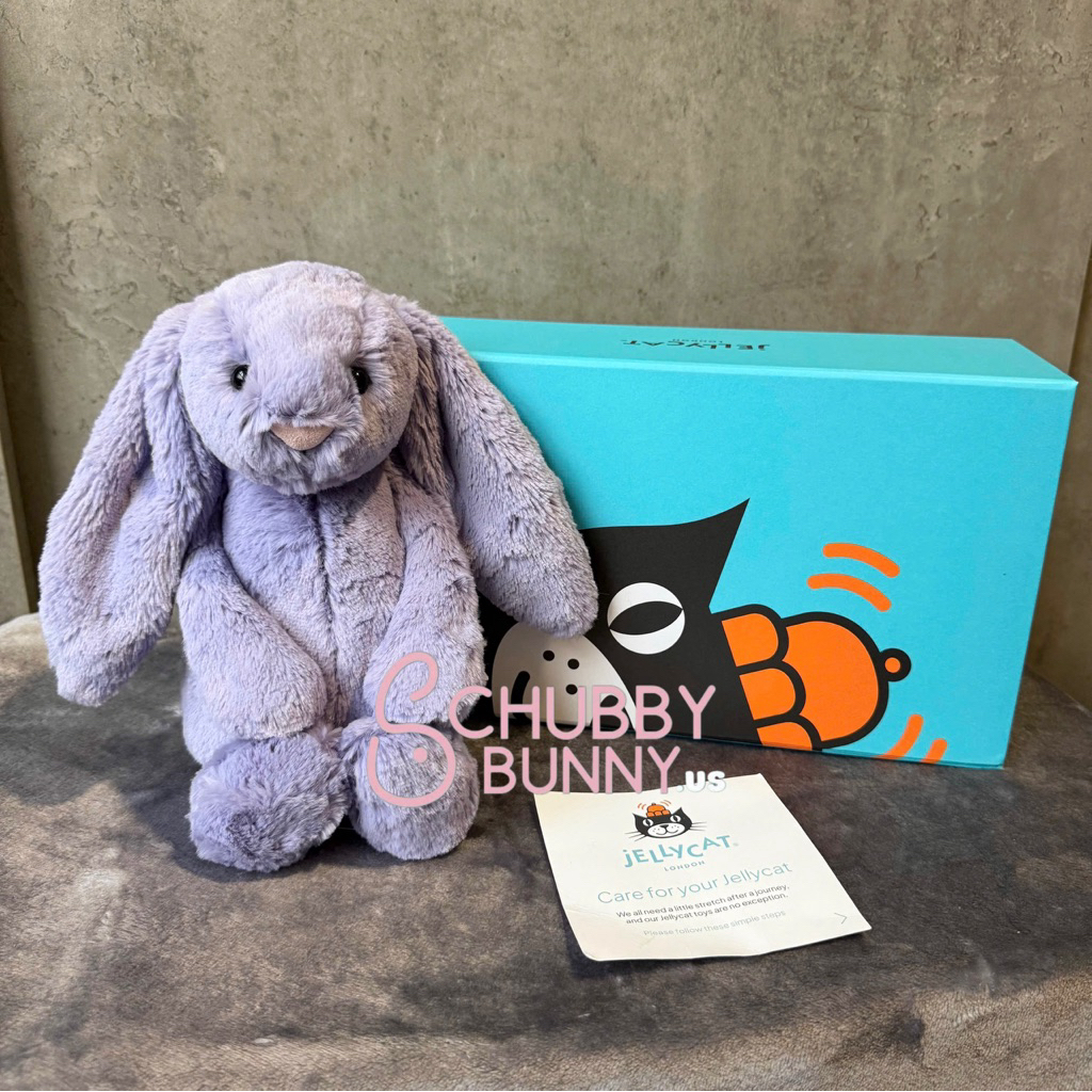 [CHÍNH HÃNG] THỎ BÔNG JELLYCAT BASHFUL VIOLA SIZE M 31CM | Shopee Việt Nam