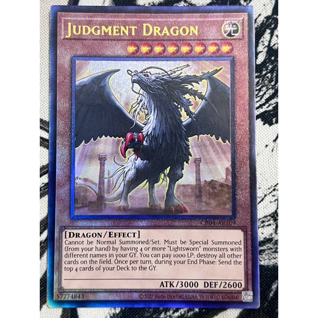 [YGO Edision] Thẻ bài Yugioh: Judgment Dragon CR04-AE109 Ultimate Rare ...