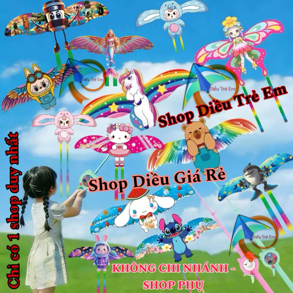 Diều Cần Câu Mini Cho Bé 3D 50/60cm | Shopee Việt Nam