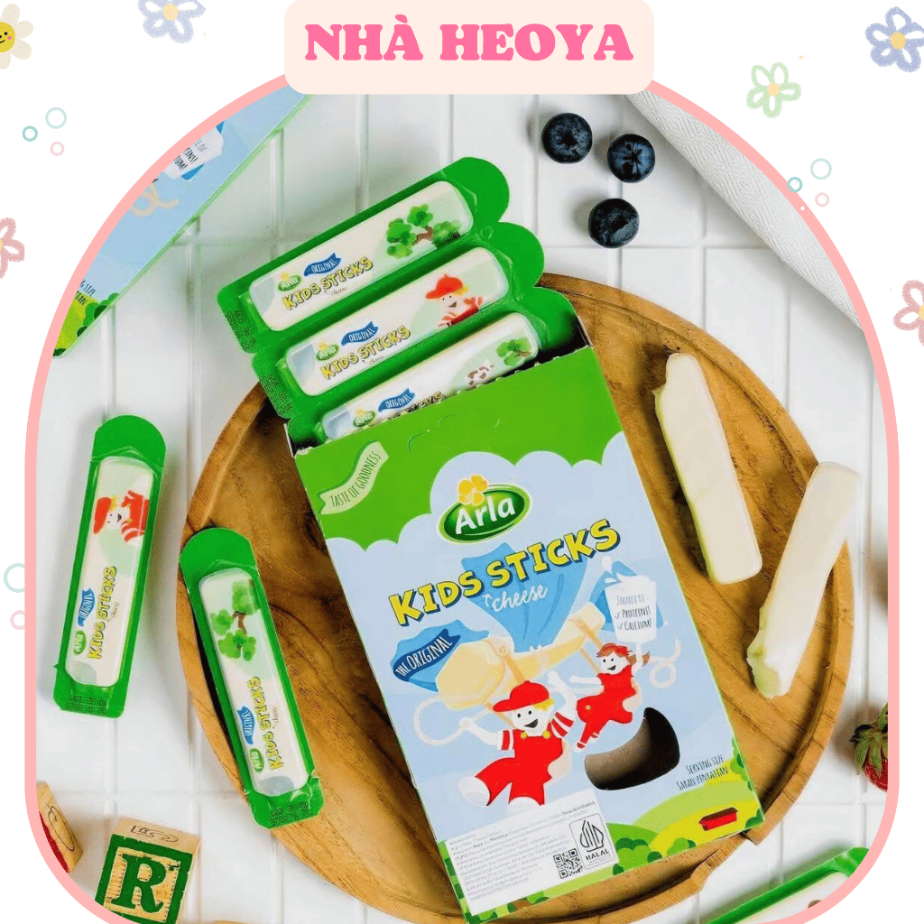 PHÔ MAI QUE ARLA KIDS CHEESE STICKS HỘP 6 QUE | Shopee Việt Nam