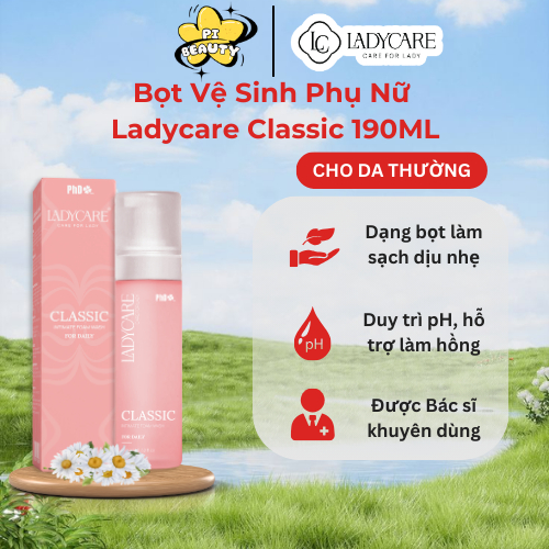 Dung Dịch Vệ Sinh Phụ Nữ Dạng Bọt Ladycare Classic 190ml Dịu Nhẹ Giúp ...