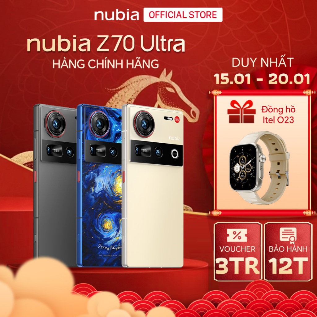 [Mã 23517RED giảm thêm 2%] Điện Nubia Z70 Ultra I Chip Snapdragon 8 ...