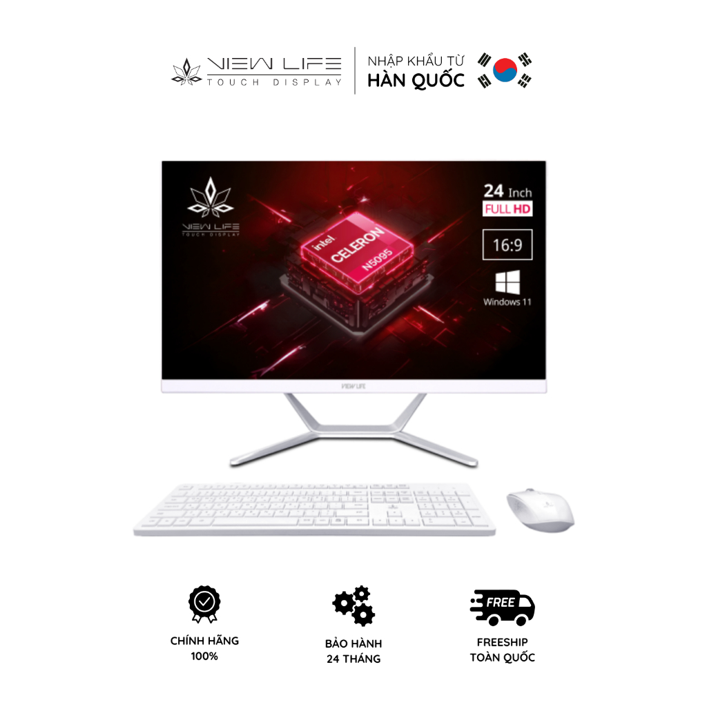 Máy tính All In One PC ViewLife Intel Core N5095. 8GB 128GB NVME 23 ...