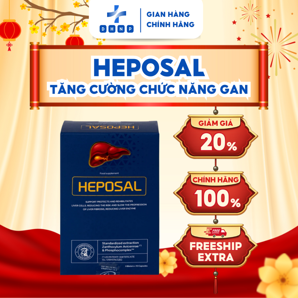 Heposal - Giải Độc Gan, Bổ Gan, Silymarin, Tăng Cường Chức Năng Gan ...