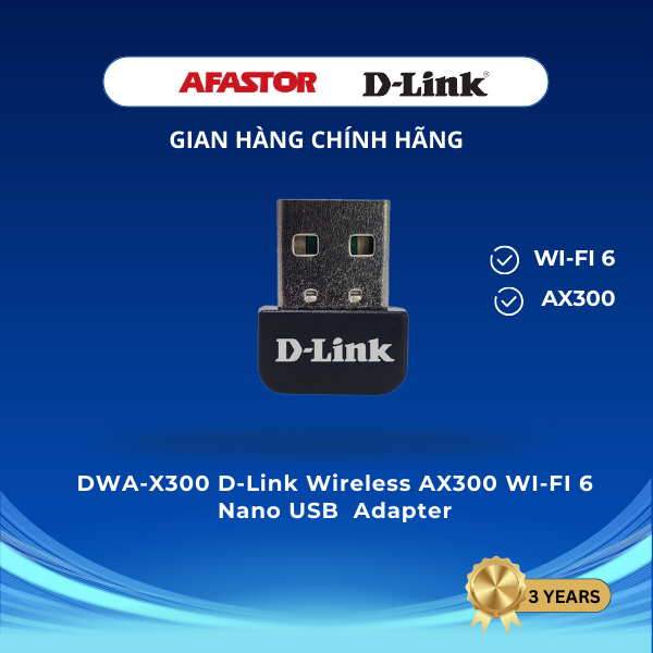 USB Thu Wi-Fi 6 Nano D-Link DWA-X300 - CHÍNH HÃNG | Shopee Việt Nam