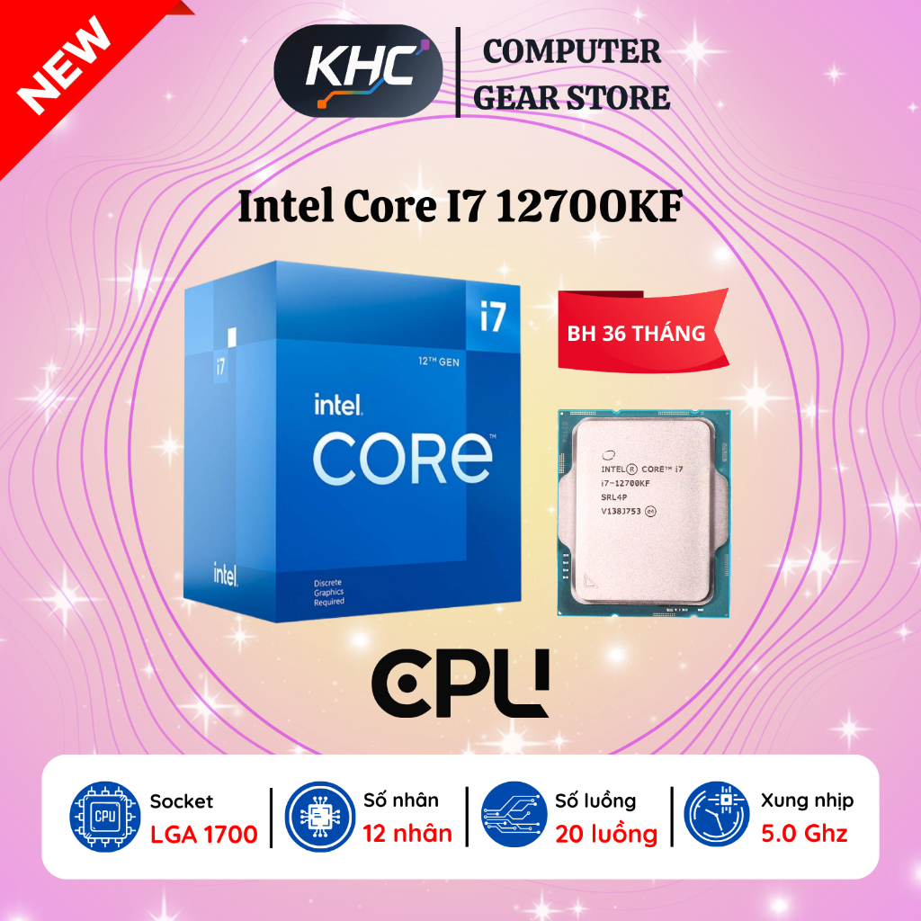 CPU Intel Core i5 14600KF/14600K - i7 12700KF/12700K/13700F/14700KF ...